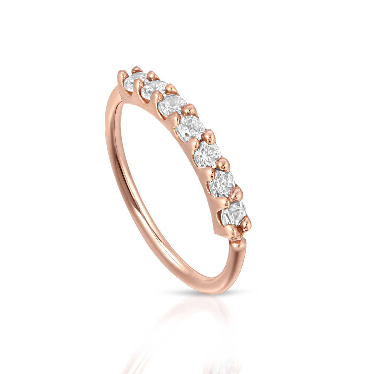 7 star diamond hoop nose ring – artwellsbodyart