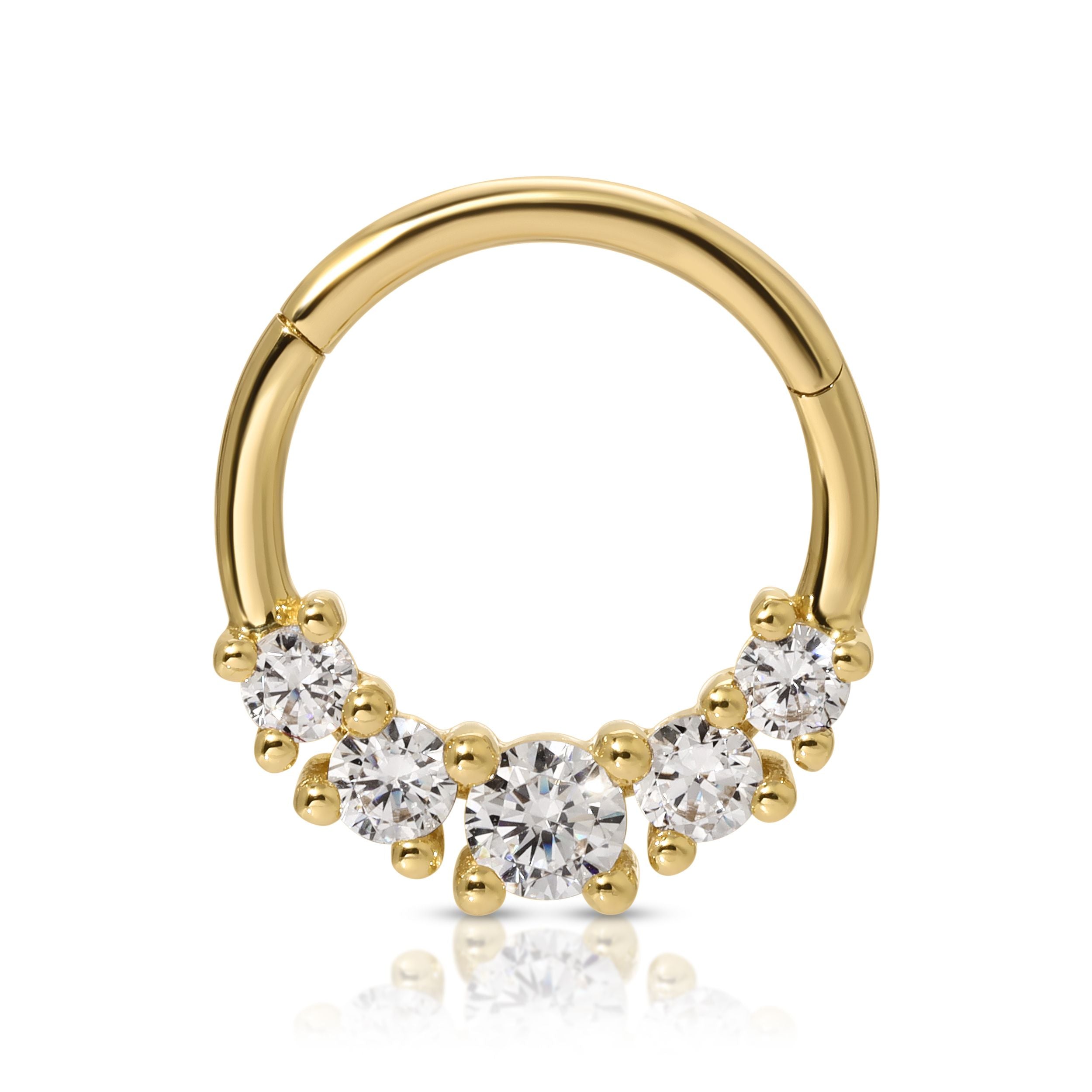 Gold Nose Septum – artwellsbodyart